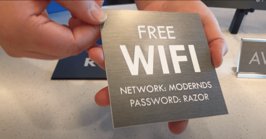 Johnson Plastics Plus Offers LaserMax Brushed Metals from Rowmark