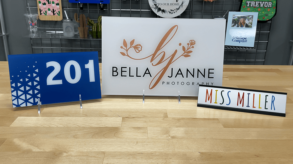 Creating Custom Signs with Reverse Engraving and Back Painting